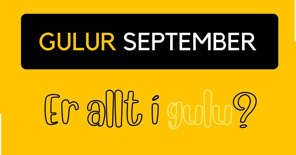 Gulur september 2025